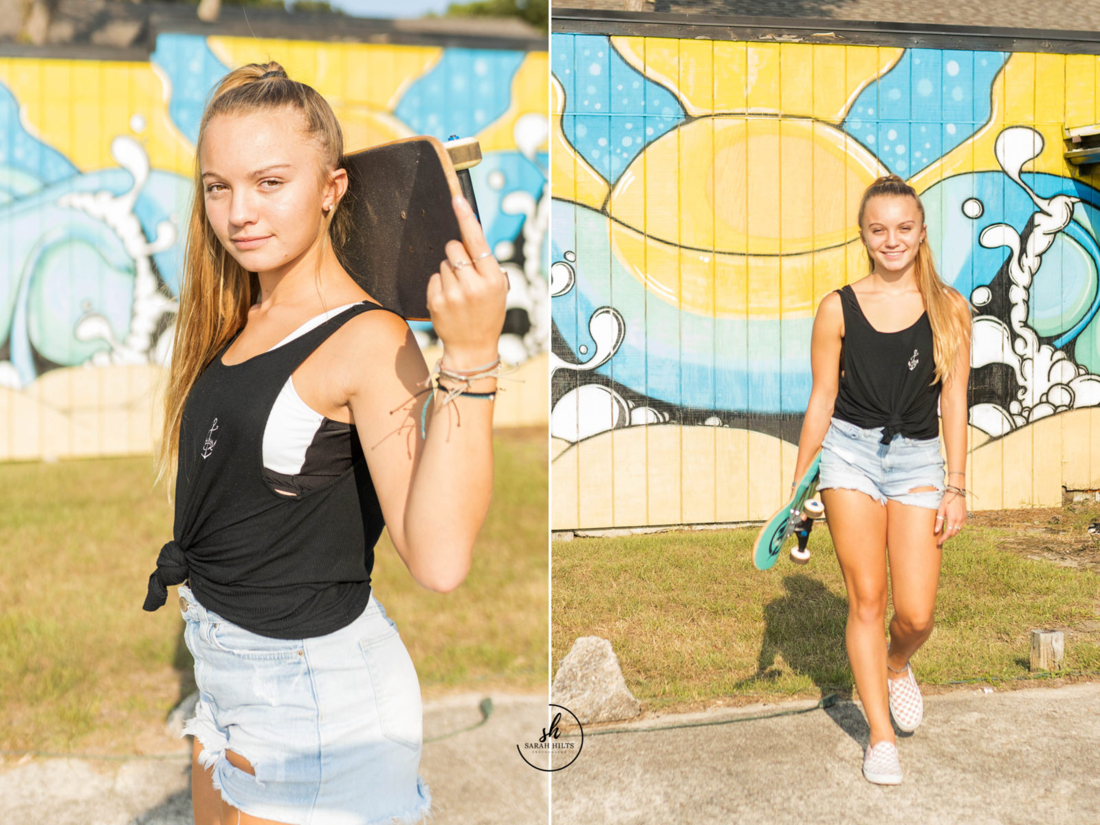 Nags Head North Carolina Surfing Senior Session Jadyn