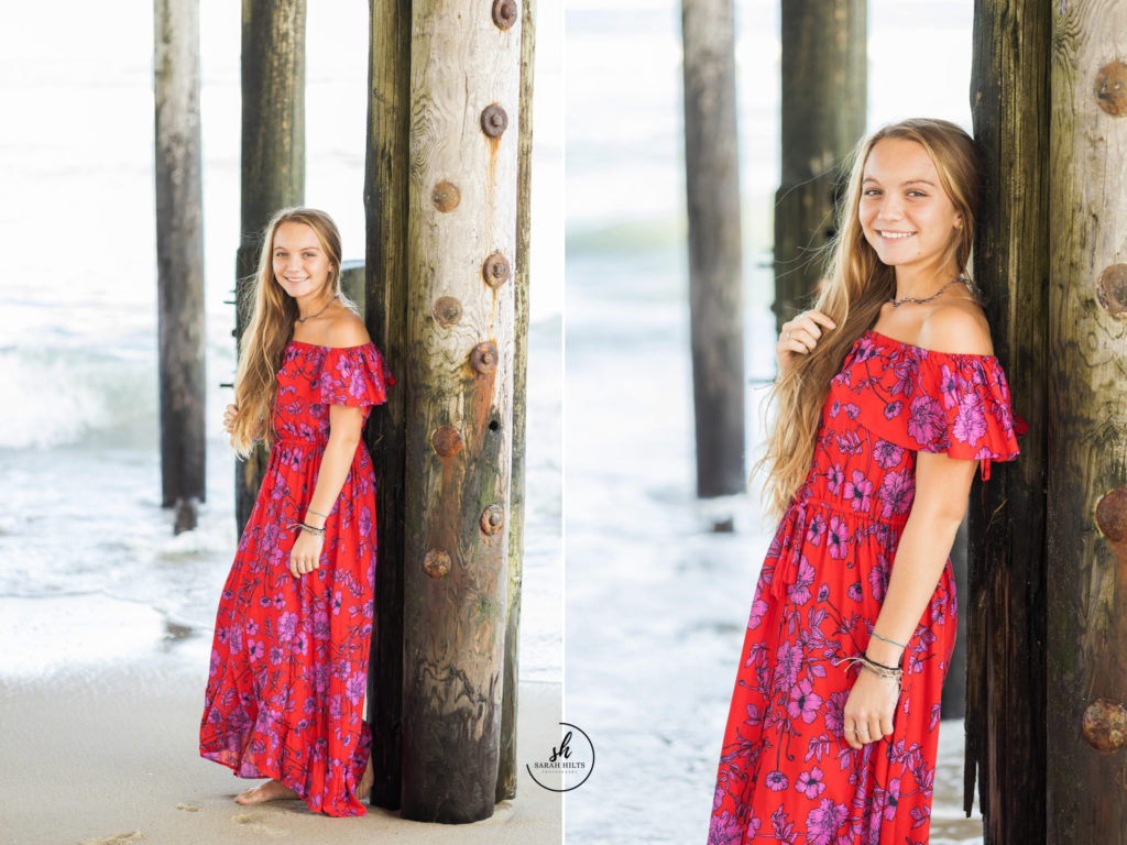Nags Head North Carolina Surfing Senior Session Jadyn