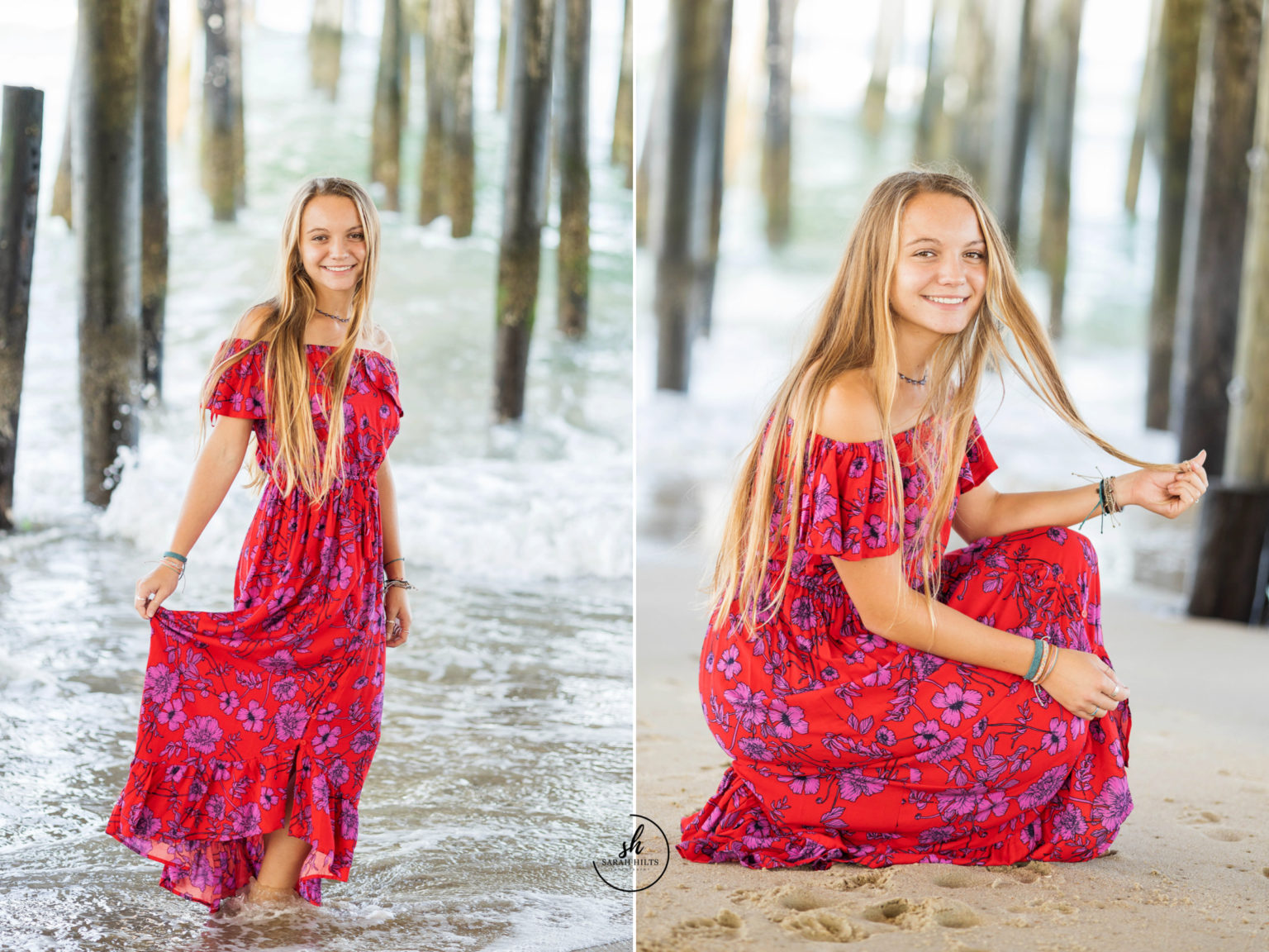 Nags Head North Carolina Surfing Senior Session Jadyn